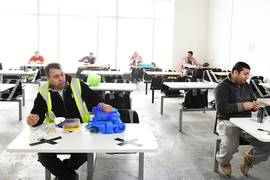 In pictures: how to social-distance on construction sites ...