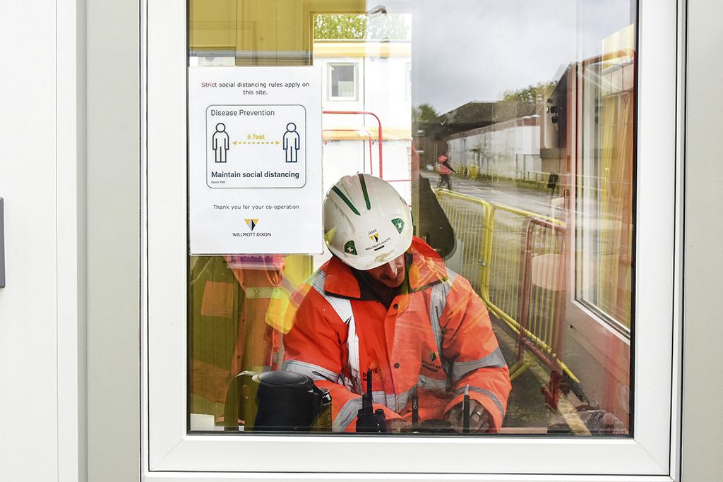 In pictures: how to social-distance on construction sites ...