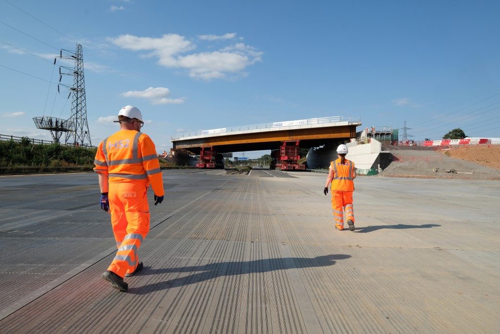 Modular bridge over M42 marks HS2’s first permanent structure ...