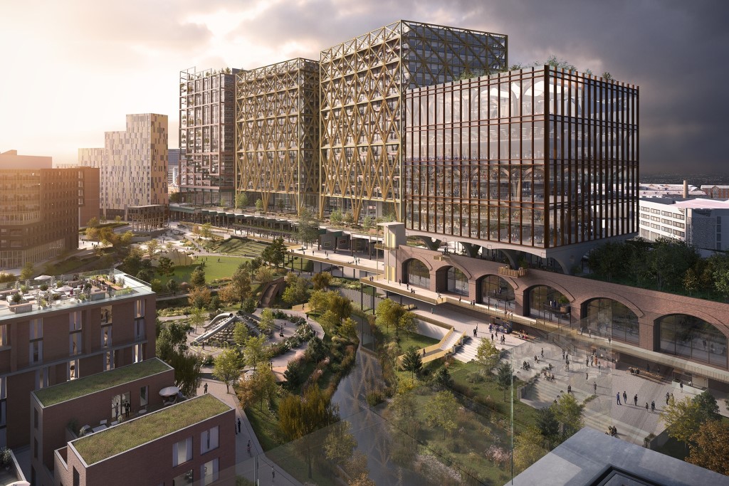 In pictures: Manchester park project uncovers river hidden for 50 years ...