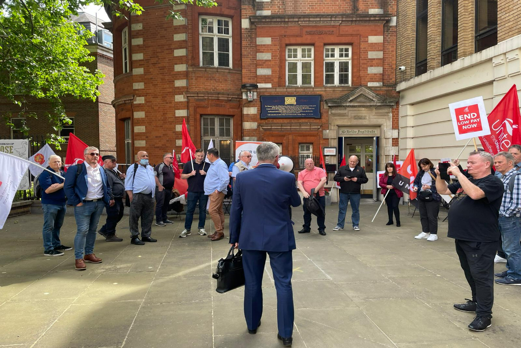 ‘Derisory’ pay offer prompts construction worker protest | Construction ...