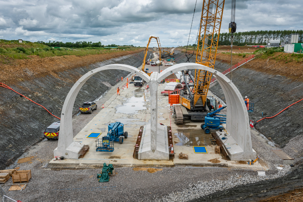 Work on first HS2 ‘green tunnel’ begins in Northants | Construction News