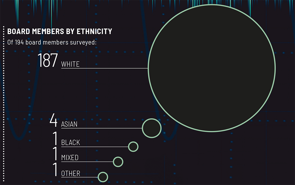Unbalanced mix: the lack of diversity on the top 20 UK firm's exec ...