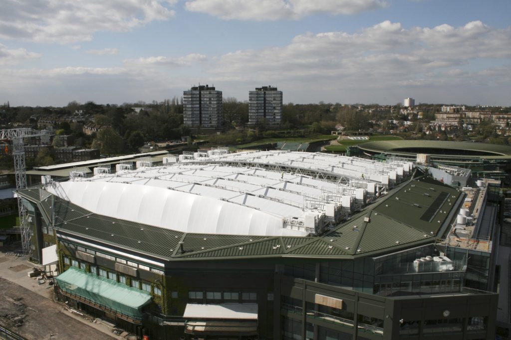 Centre Court roof ready for Wimbledon fortnight | New Civil Engineer