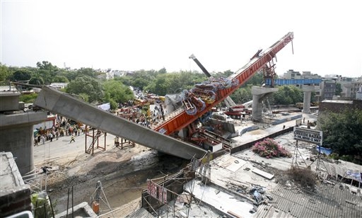Multiple crane crash after six die in Delhi | New Civil Engineer