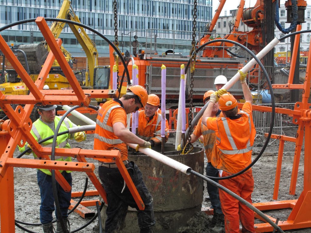 London gets UK’s deepest energy piles | New Civil Engineer