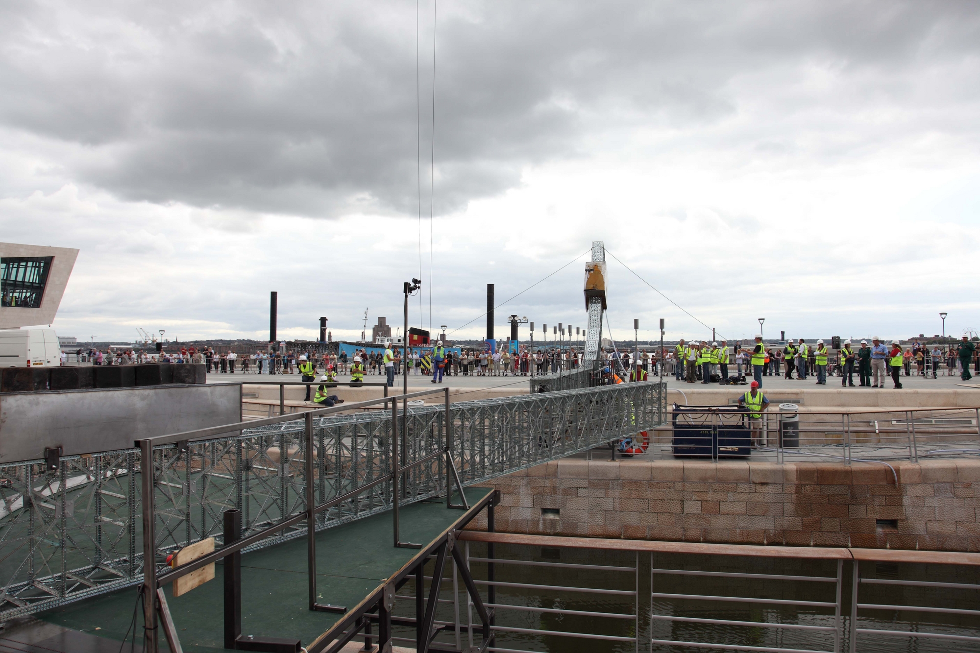 Life size Meccano bridge erected in Liverpool | New Civil Engineer