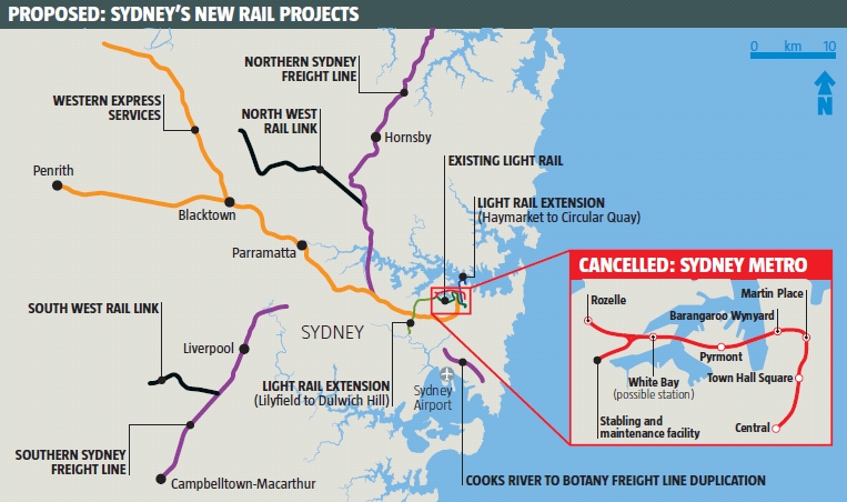 New South Wales axes £3bn Sydney metro project | New Civil Engineer