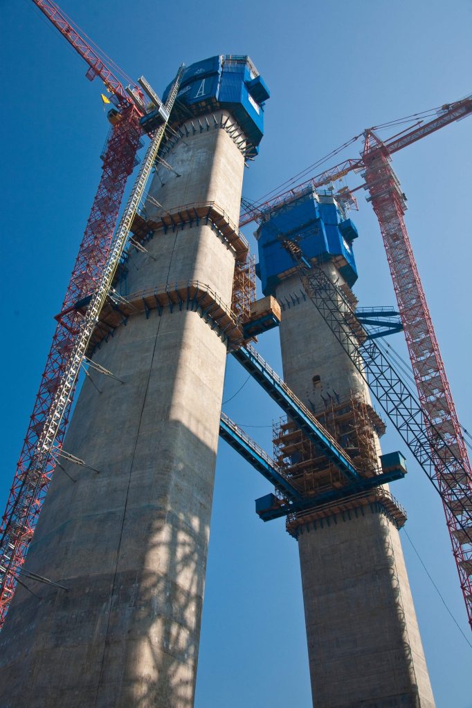 Harsco formwork aids Russky Island bridge build | New Civil Engineer