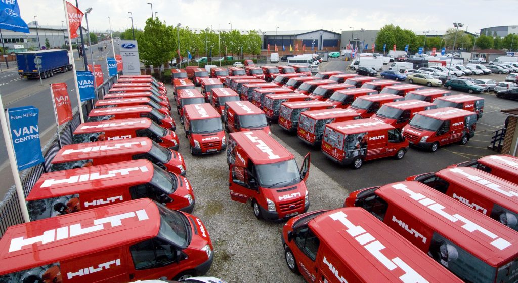Hilti fits vans with grippier winter tyres | New Civil Engineer