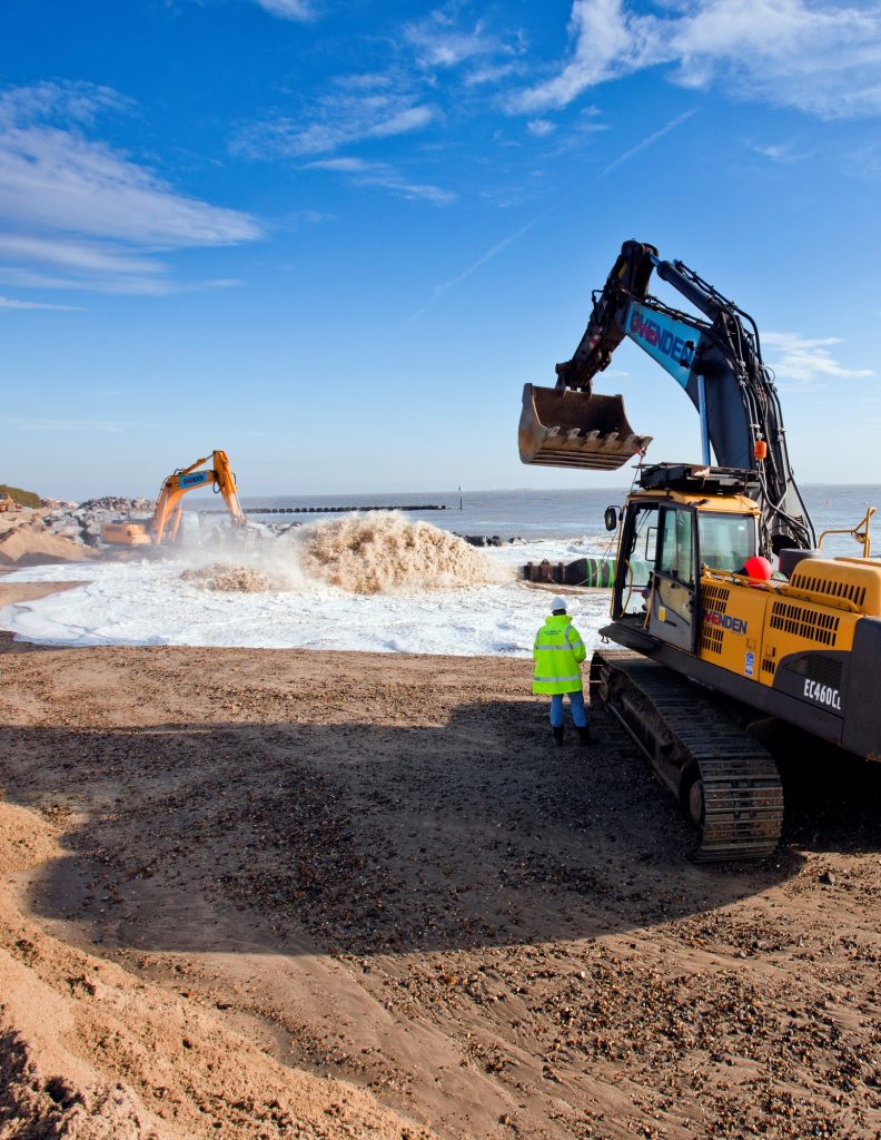 Surge stopper: Felixstowe's new coastal defences | New Civil Engineer