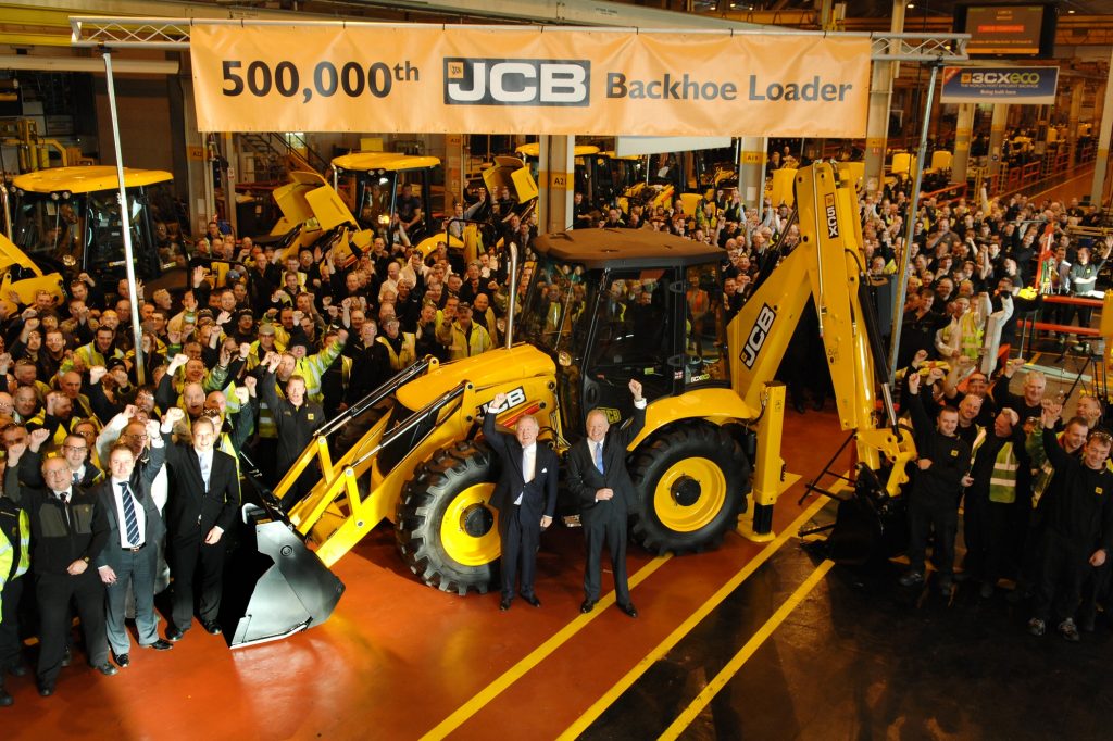 JCB marks production of half millionth backhoe | New Civil Engineer