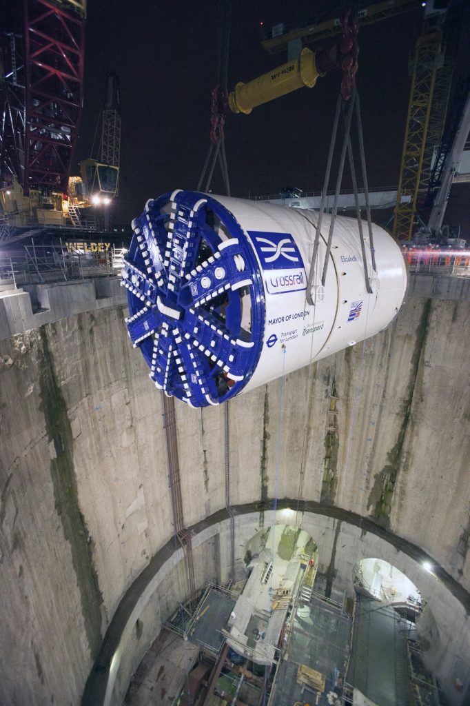 Crossrail Tbm Reaches Canary Wharf New Civil Engineer