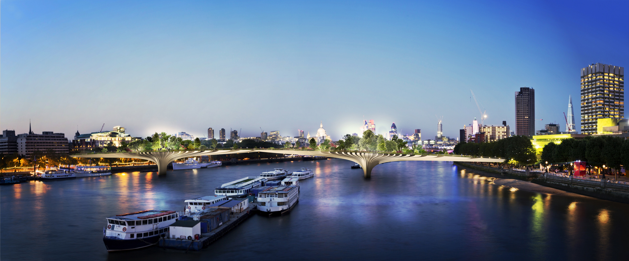 Boris plan for new Thames 'garden' bridge revealed | New Civil Engineer