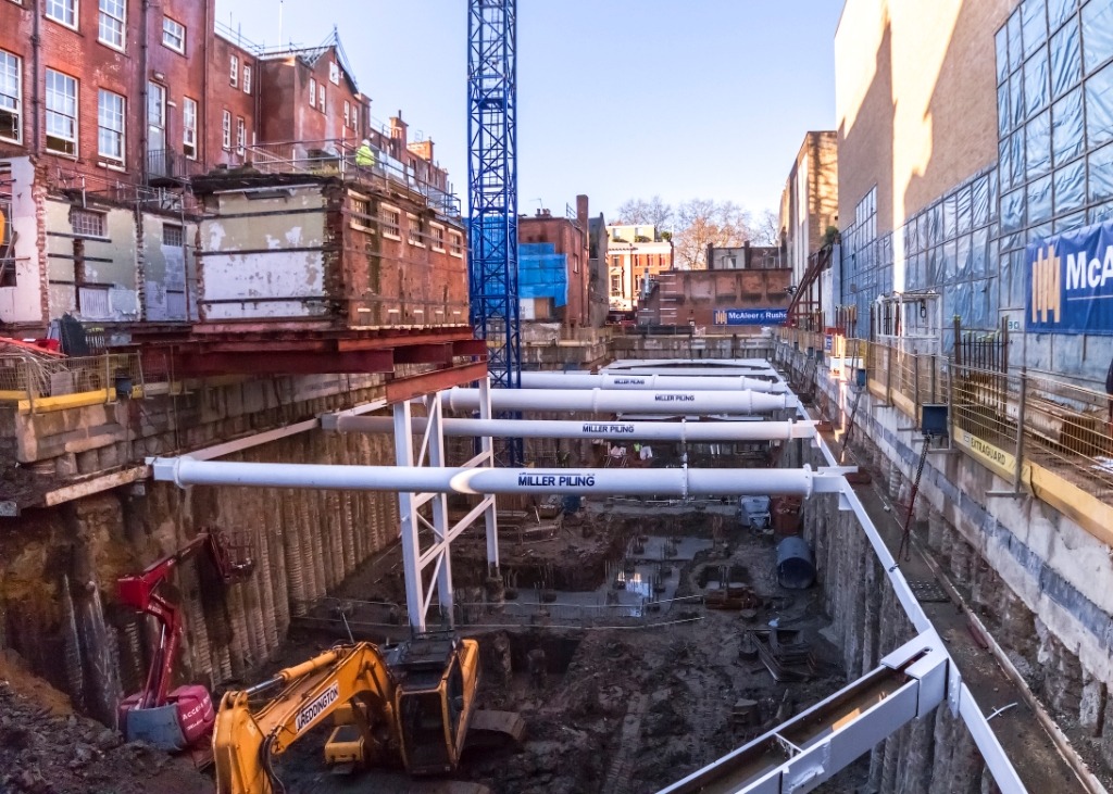 Courthouse conversion basement foundations completed | New Civil Engineer