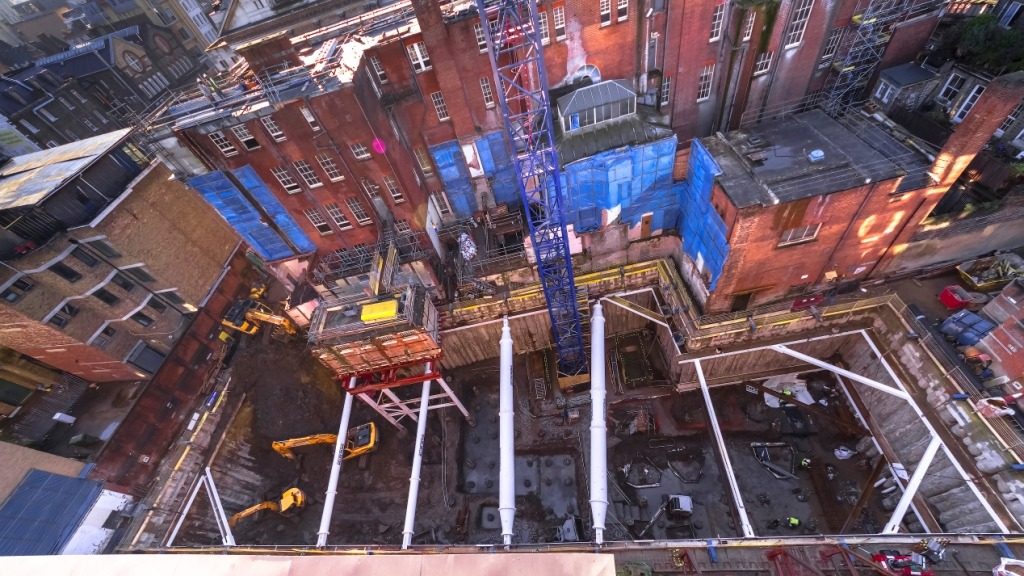 Courthouse conversion basement foundations completed | New Civil Engineer