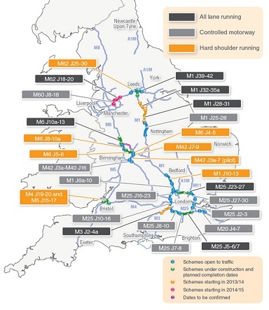 Costain gets green light for £125M smart motorway work | New Civil Engineer