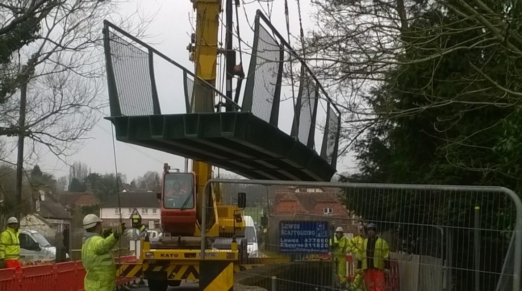 The Gallery | Polymer bridge installed in East Sussex | New Civil Engineer