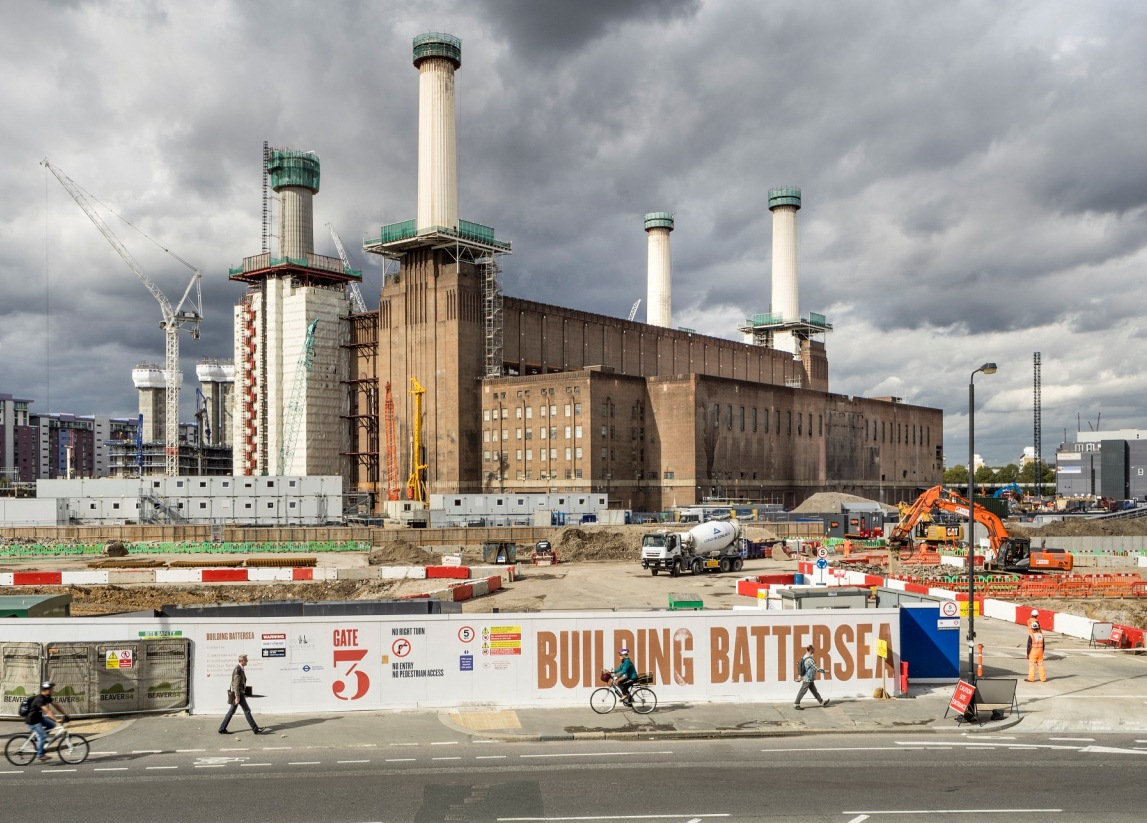 The Gallery | Battersea Power Station chimneys milestone | New Civil Engineer