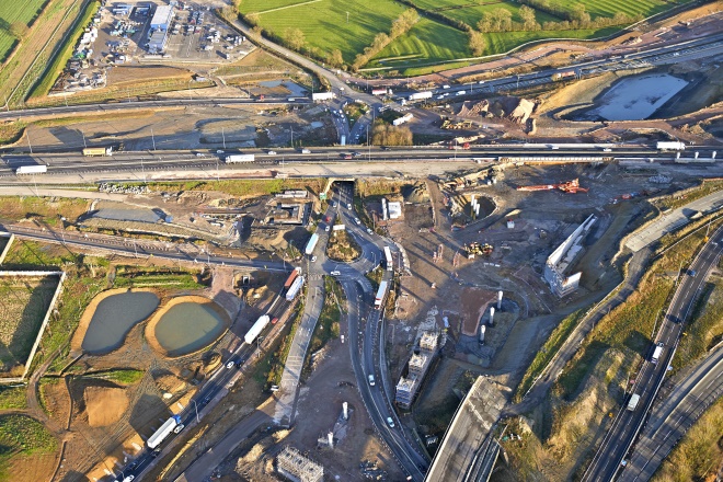 M1-M6 junction's complex £191M remodeling | New Civil Engineer