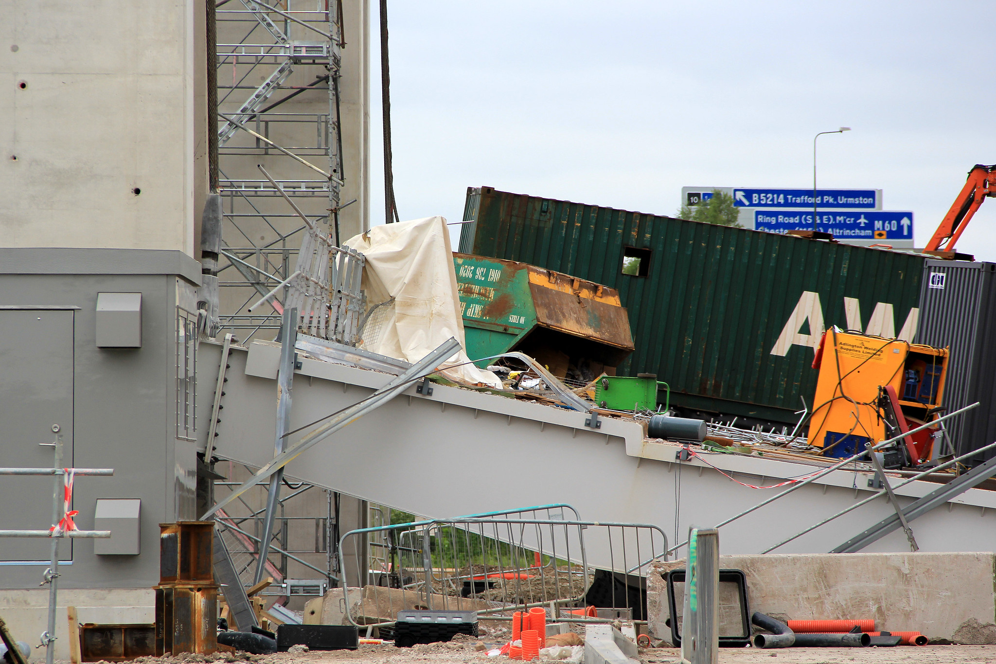 Investigations underway on Manchester lift bridge collapse | New Civil ...