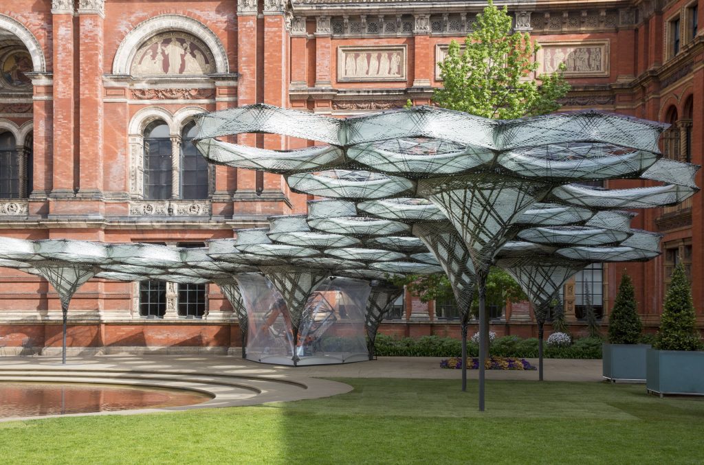 Robot-built pavilion launches V&A engineering season | New Civil Engineer