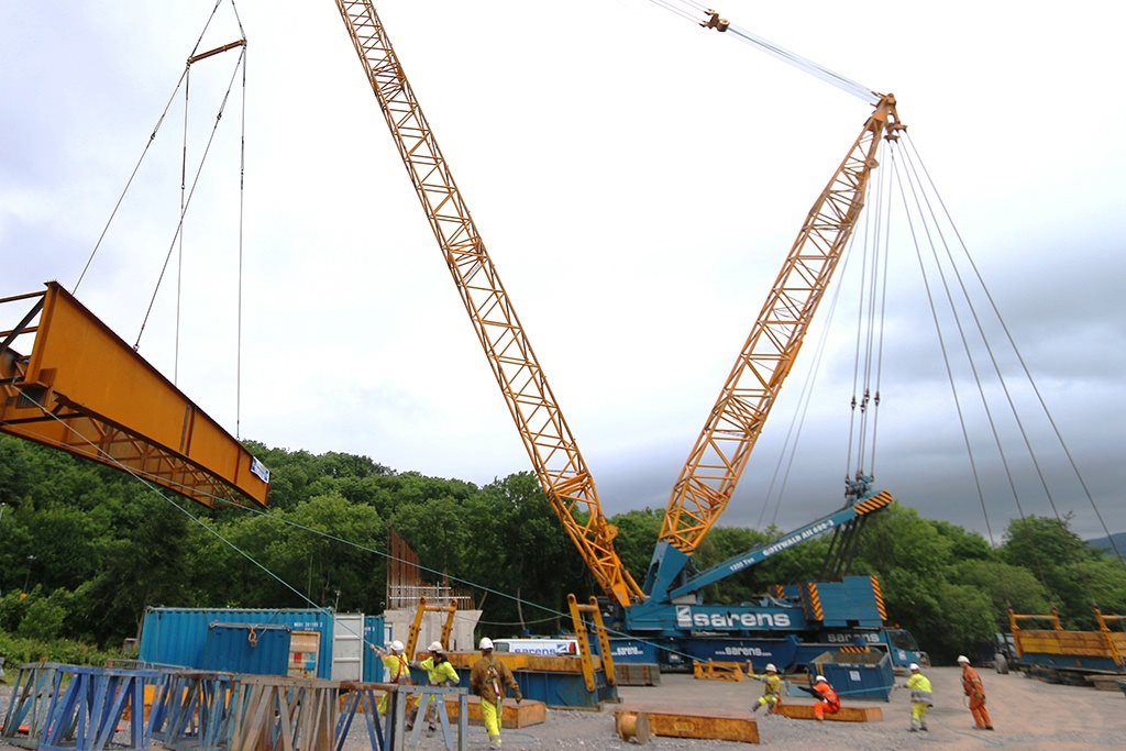 Worlds Largest Mobile Crane Rostock, Germany. 16th Aug, 2019. A New