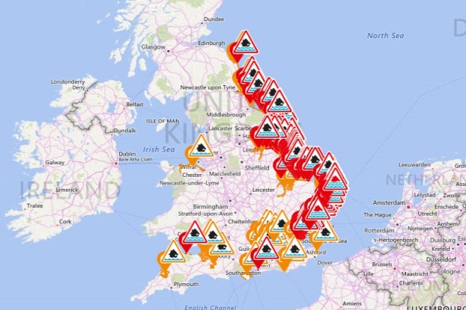 East coast storm surges to test flood defences | New Civil Engineer
