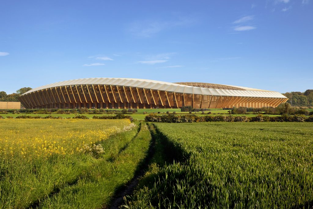 World’s first timber football stadium moves step closer to reality ...