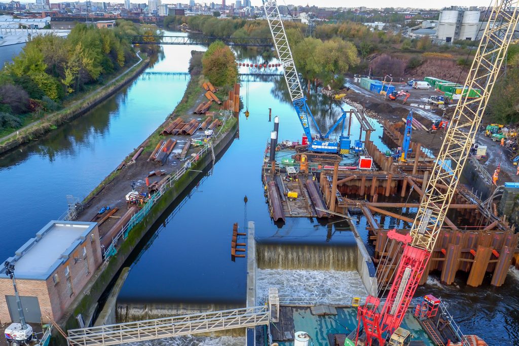 Flood defence with moveable weirs opens | New Civil Engineer