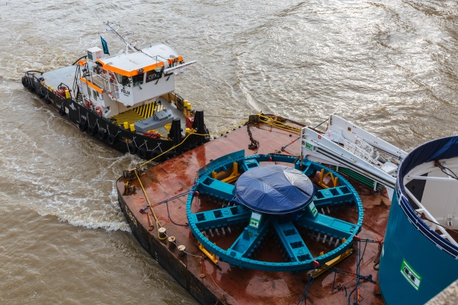 Video | First of six TBMs delivered to Tideway site | New Civil Engineer