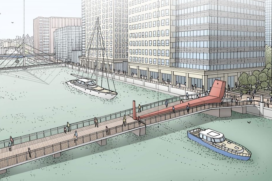 South Dock Bridge design concepts published | New Civil Engineer