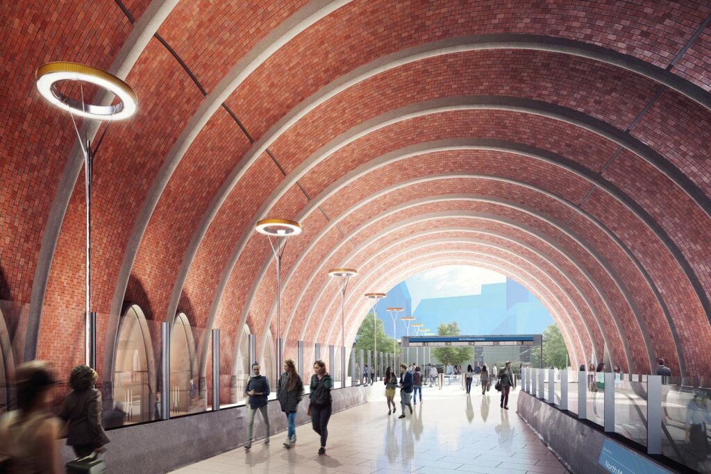 Gallery | Melbourne's new metro stations revealed | New Civil Engineer