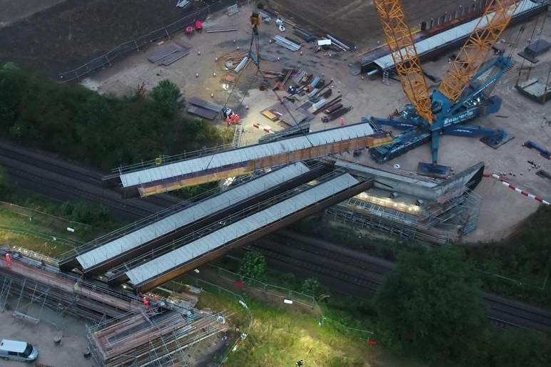Video | Bridge beams lifted on Lincoln bypass | New Civil Engineer