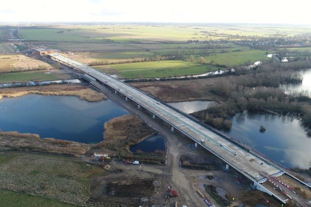 £1.5bn A14 upgrade to open six months early | New Civil Engineer