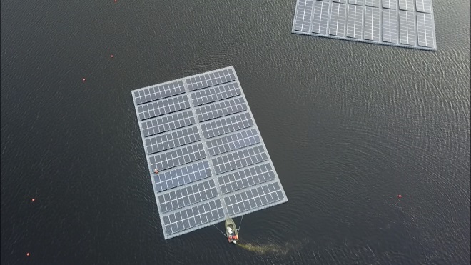 How a floating solar farm powers water treatment | New Civil Engineer