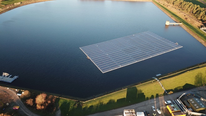 How a floating solar farm powers water treatment | New Civil Engineer
