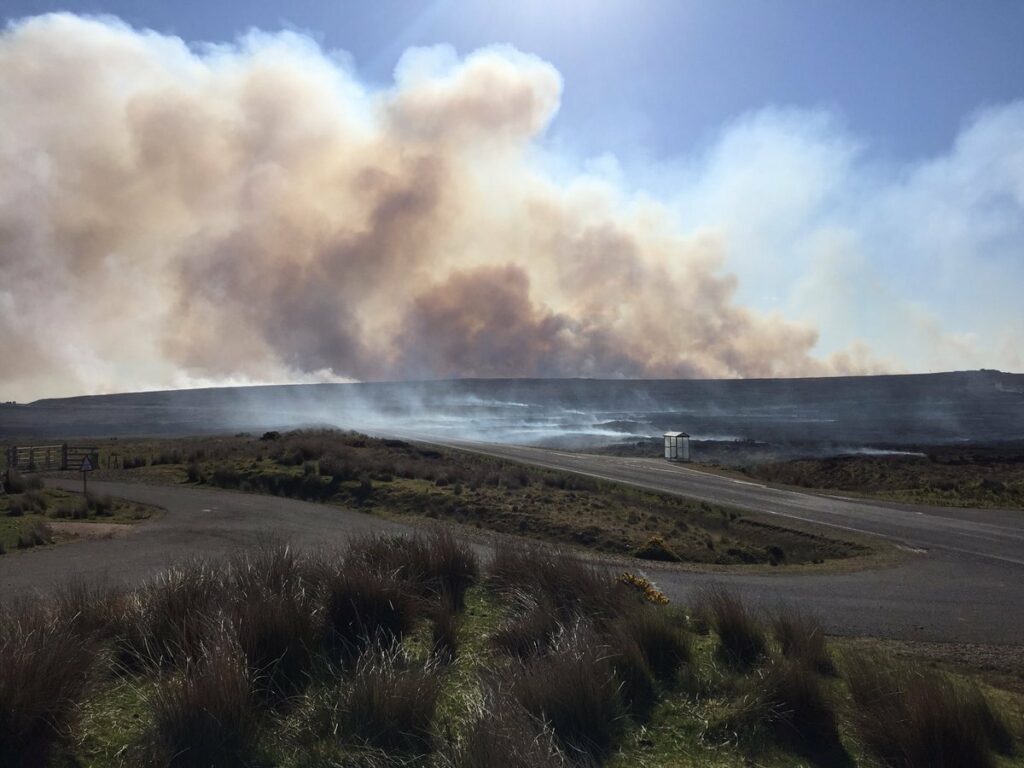Engineers evacuated at Scottish wind farm as wildfire spreads | New ...