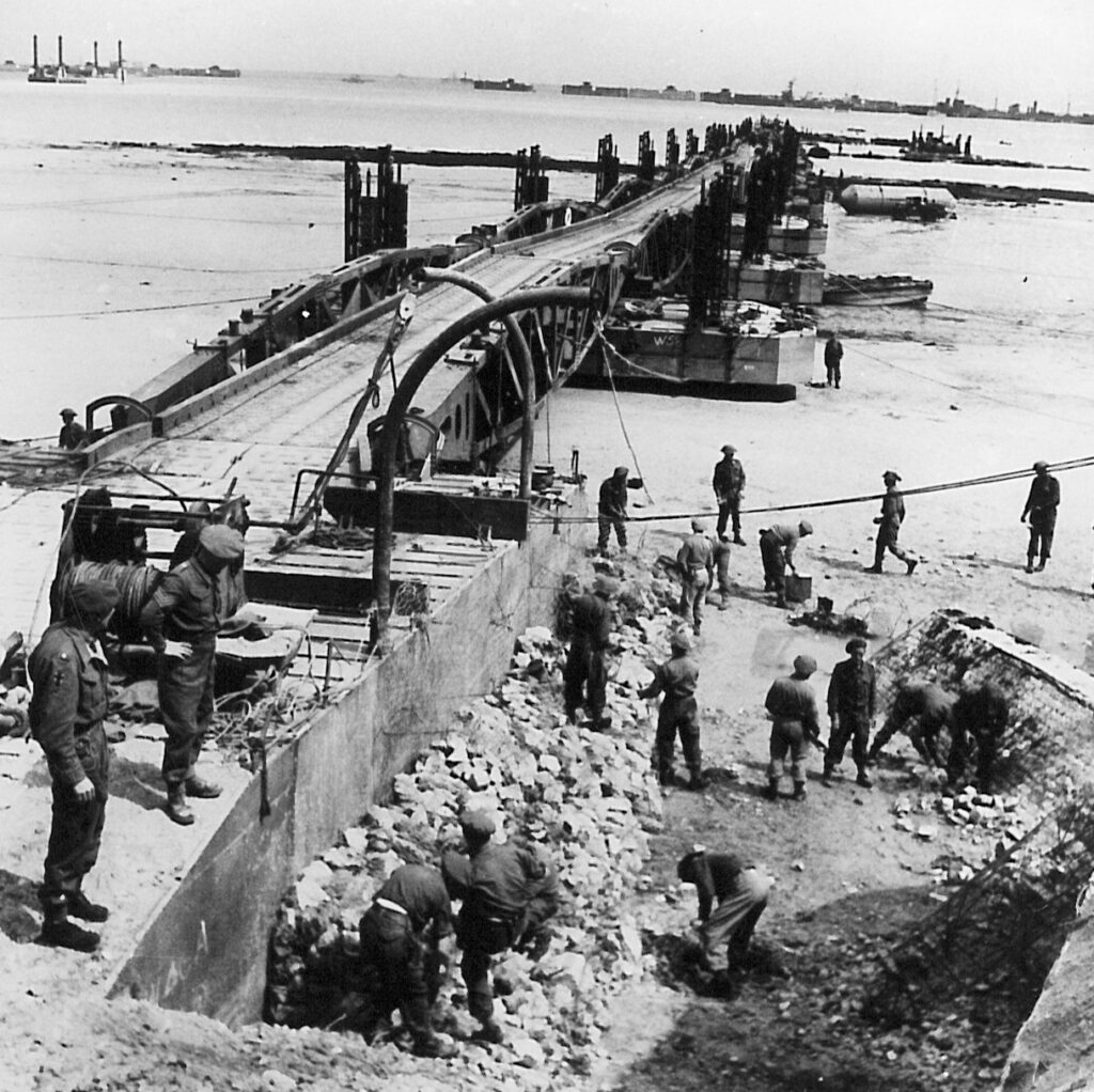 D-Day anniversary | Mulberry harbour construction photos unearthed ...