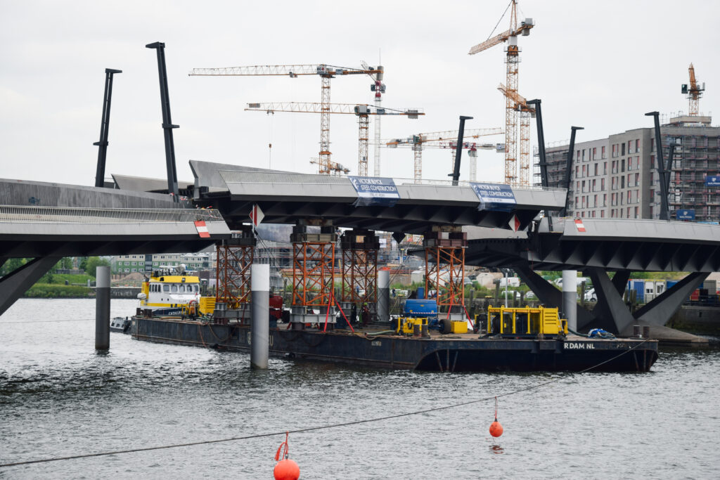Section of German bridge ‘lifted’ to allow ships through | New Civil ...