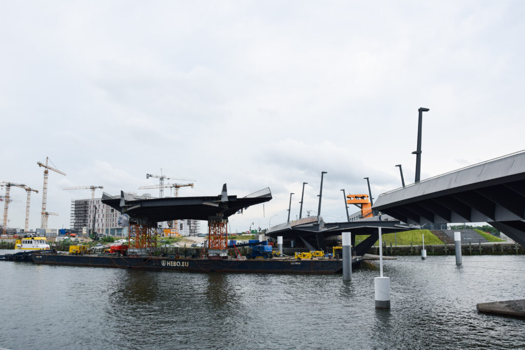 Section of German bridge ‘lifted’ to allow ships through | New Civil ...