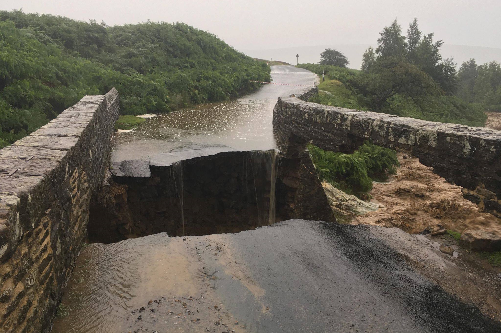 Bridge collapse in Yorkshire following flash floods | New Civil Engineer