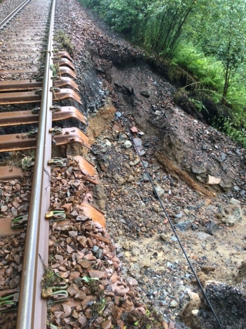 Flood repairs for West Highland railway line | New Civil Engineer