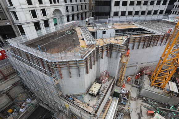 New Bank station entrance topped out | New Civil Engineer