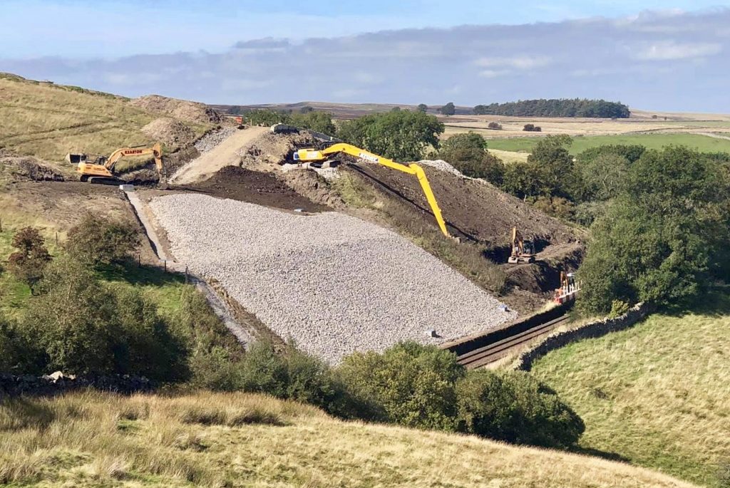 Network Rail completes works to halt railway cutting slump | New Civil ...