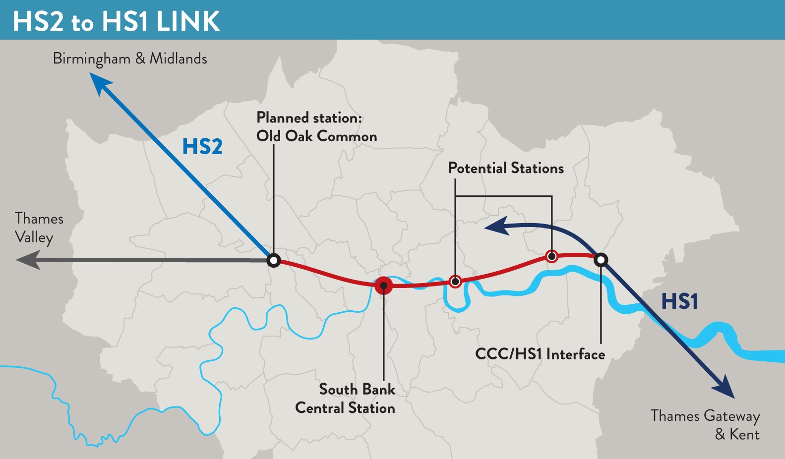 Enginering firm's idea for Cross City Connect - HS2-HS1 link via ...