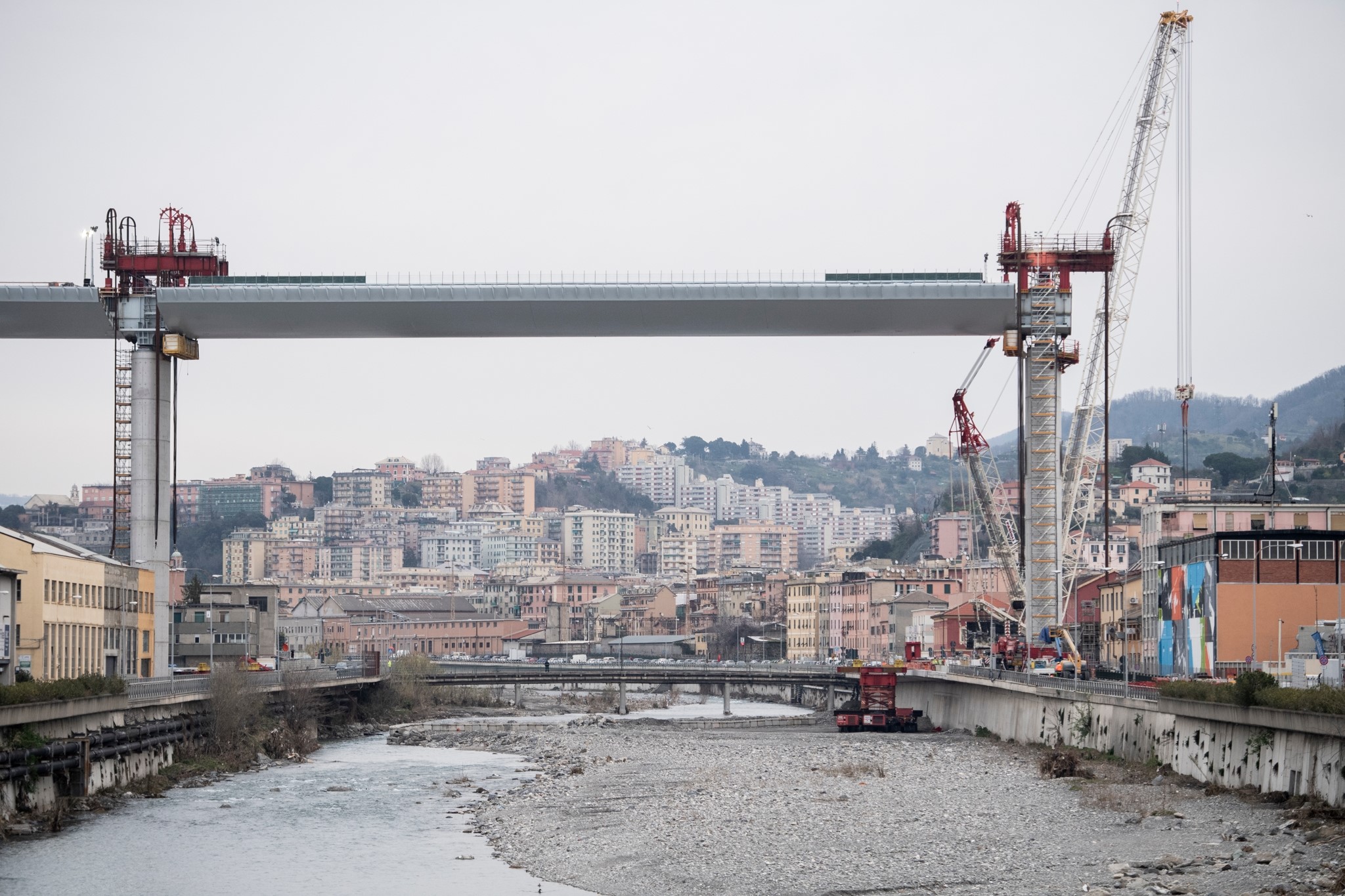 Polcevera Bridge passes deck milestone | New Civil Engineer