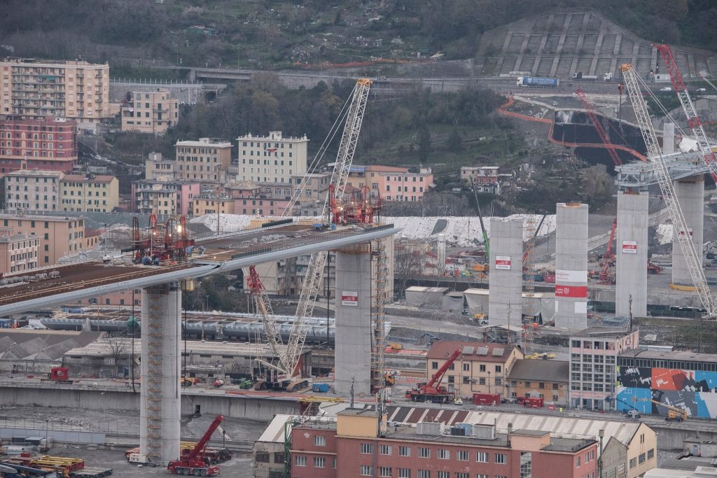 Polcevera Bridge passes deck milestone | New Civil Engineer