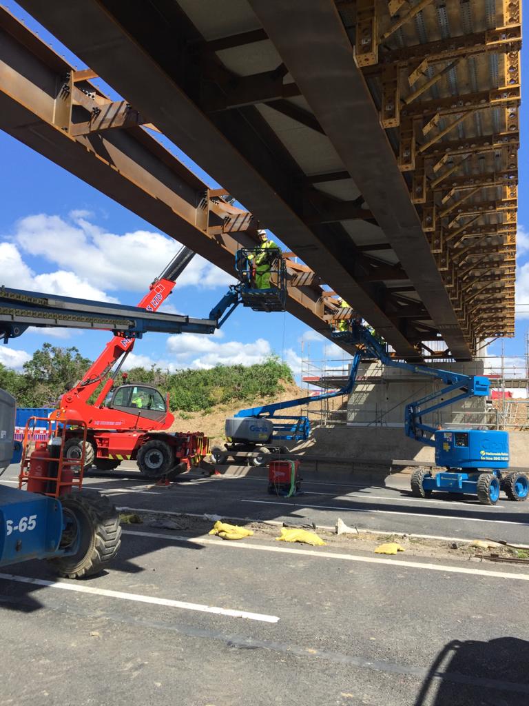M4 bridge installed in 24 hours in smart motorway upgrade | New Civil ...