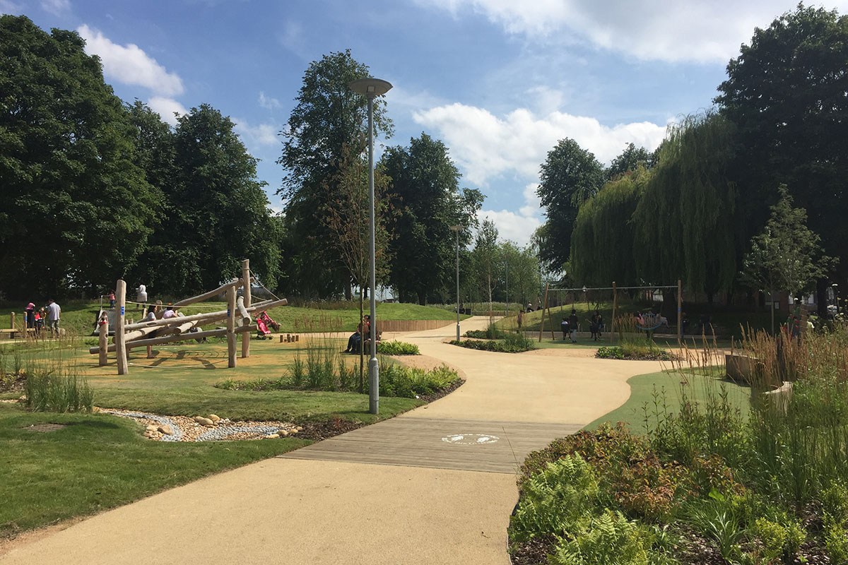 ‘Sponge’ park demonstrates nature-based flood protection potential ...